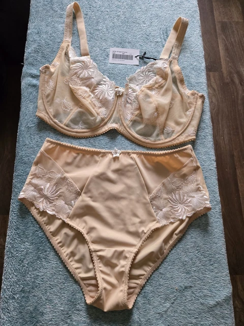 POUR MOI ST Tropez Wired Full Cup Bra Oyster Size 40F & High waist ...