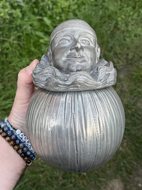 CHEZAL . A Boîte En Étain Pierrot Boule Sculpture Cirque Lune Film ...