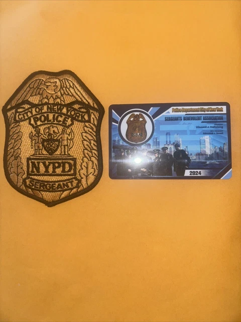 2024 NYPD SBA Pba Sergeant Card * Not Cea Lba Sea Pba Card * £52.76 ...