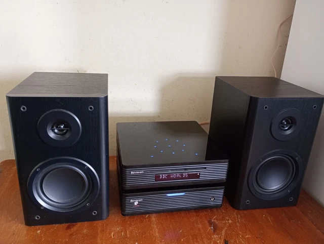 SANDSTROM MINI HI-FI system CD DAB/FM Radio AUX inputs w/ Speakers ...