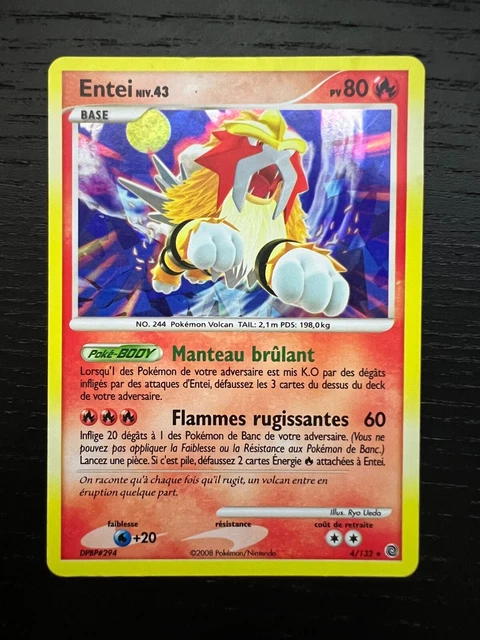 CARTE POKÉMON FR Entei niv.43 4/132 EUR 8,00 - PicClick FR