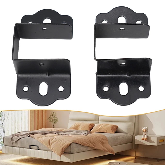 2X U SHAPED Bed Connecting Connector Brackets Fixings Components Centre ...