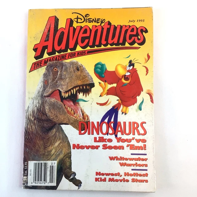 DISNEY ADVENTURES MAGAZINE July 1993 Dinosaurs Kayaking Comics Matt ...