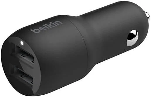 BELKIN BOOST CHARGEUR 24W Double USB A Chargeur Voiture Noir ...