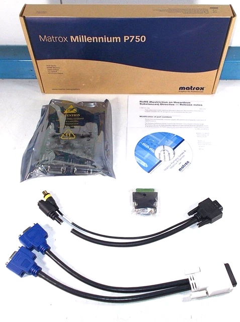 SCHEDA VIDEO MATROX Millennium P750 P75-MDDA8X64F NUOVA. EUR 100,93 ...