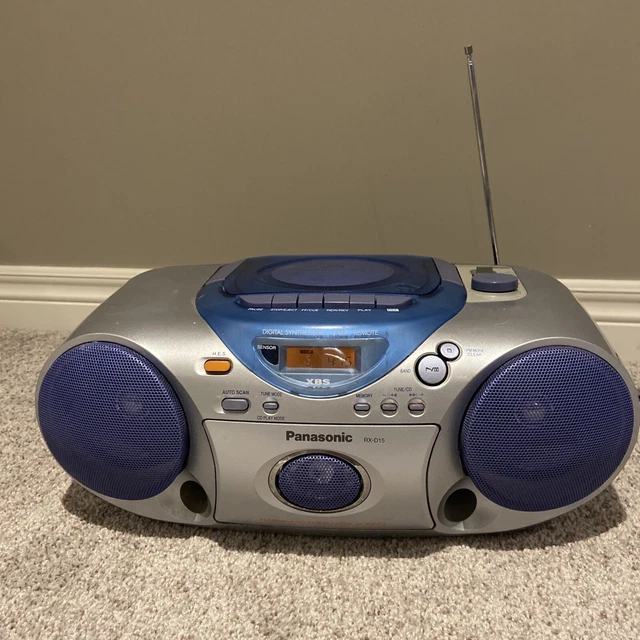 PANASONIC RX-D15 BOOMBOX - AM/FM Radio Cassette CD Player - WORKING ...