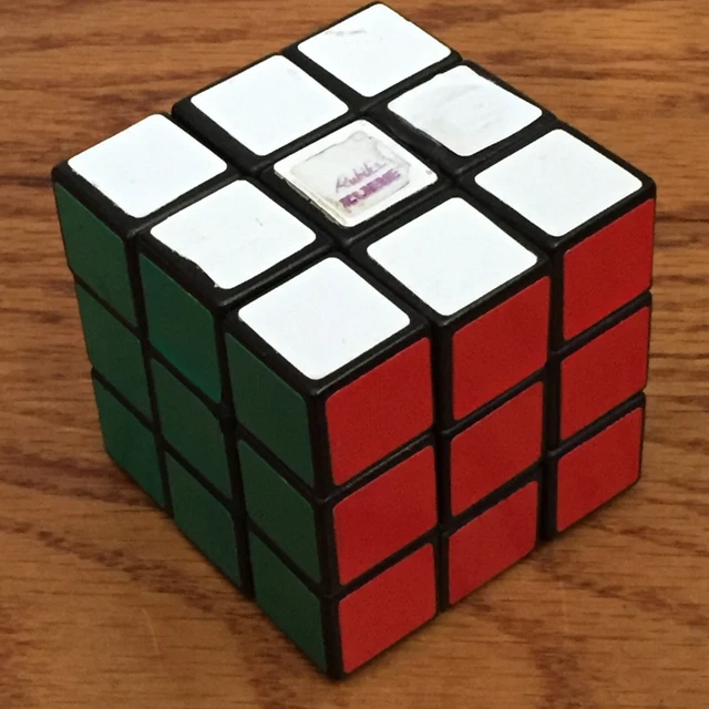 VINTAGE 80S RUBIK'S CUBE 3x3x3 ORIGINAL PUZZLE SOLVED CLASSIC RETRO ...