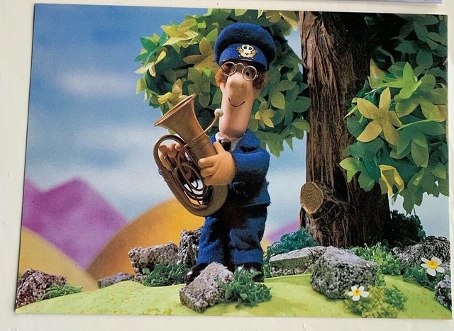 ‘POSTMAN PAT AND his Tuba’ postcard - Woodlands Animations Ltd 1994 ...