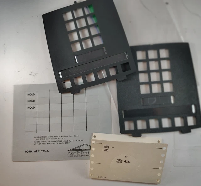 FACEPLATE -2564-2565 KEY Tel Charcoal Color Parts W.E. & ITT £18.20 - PicClick UK