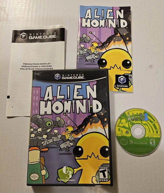 ALIEN HOMINID (NINTENDO GameCube 2004) disque de jeu, livret d ...