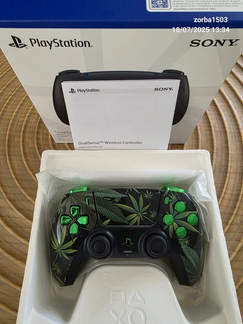🔥CUSTOM EXTREMERATE GREEN Weeds, PS5 Dualsense Controller, NEW, BOXED🔥 ...