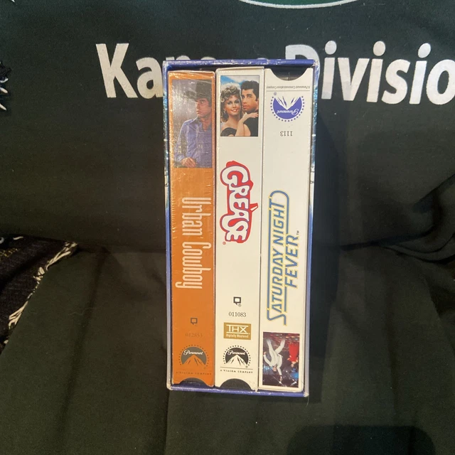 JOHN TRAVOLTA COLLECTION VHS Box Set Grease Saturday Night Fever Urban ...