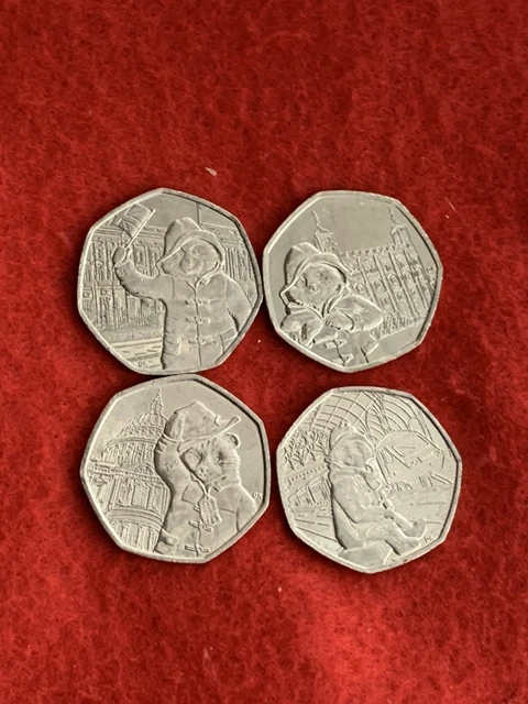 50P FULL SET Paddington Bear 4 circulated coins 2018/19 £7.90 - PicClick UK