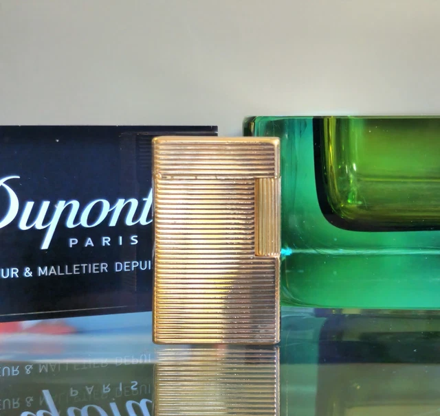 GENUINE S.T. DUPONT Line 1 Lighter in Gold $249.99 - PicClick