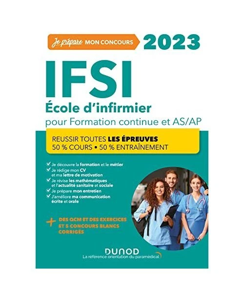 IFSI 2023 CONCOURS Formation continue et Passerelle AS-AP - 50% Cours ...