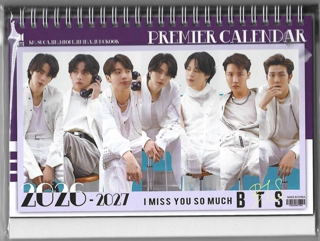 BTS PHOTO CALENDAR 2026 & 2027 K-POP 2025.08-3 £25.20 - PicClick UK