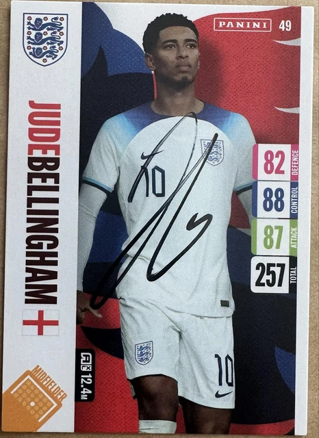 JUDE BELLINGHAM ENGLAND Hand Signed Panini Euro 2024 Card £19.99 ...