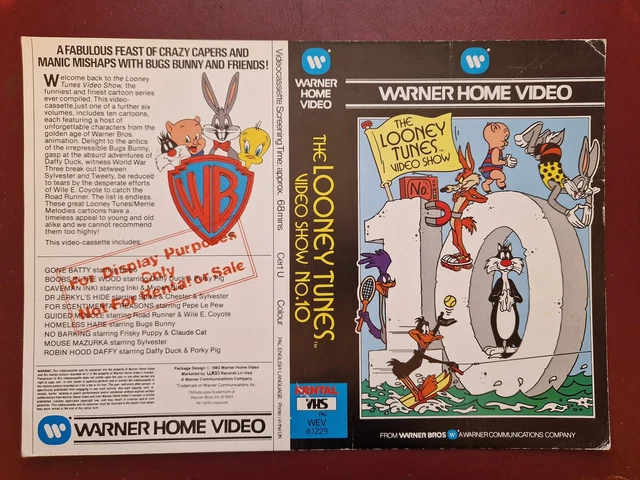 THE LOONEY TUNES Video Show No12 PRE-CERT Promo Sample Video Sleeve ...