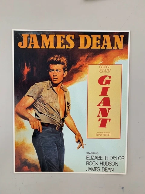 JAMES DEAN, GIANT ,RARE AUTHENTIC LICENSED 1980’s ART PRINT £27.29 ...
