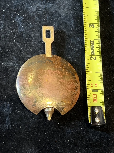 ANTIQUE SMALL 2-1/2& Pendulum Bob Sessions Seth Thomas Gilbert Clock ...