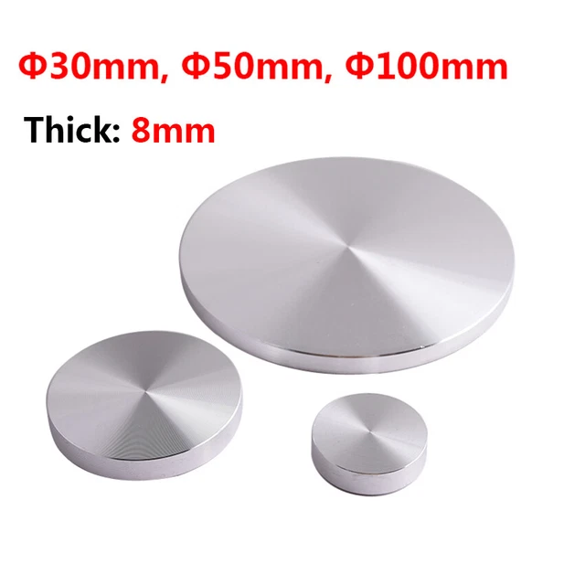 ALUMINIUM DISC AL Billet Model Wheels Dia Φ30mm Φ50mm Φ100mm Thick 8mm ...