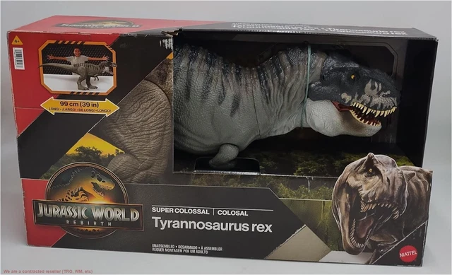 JURASSIC WORLD REBIRTH Super Colossal Tyrannosaurus Rex Action Figure ...