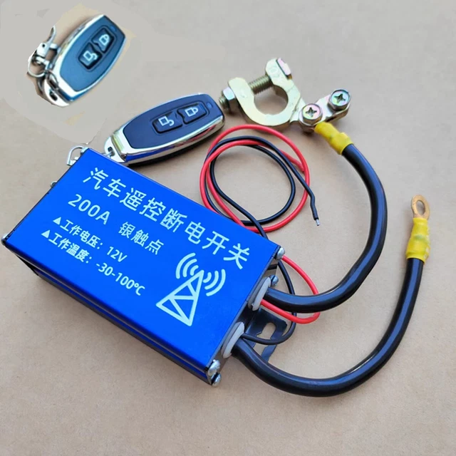 UNIVERSAL BATTERY ISOLATOR Switch Cut Off Kill Switch W/Remote For Car ...