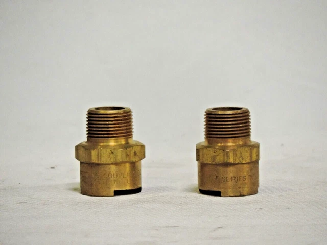 DIXON 4NM4-B DIX-LOCK Female Head x Male Threaded End Coupler, Brass, 2 ...