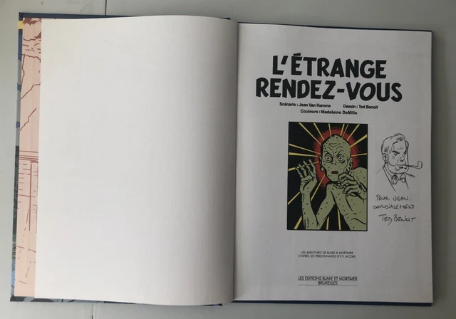 SUPERBE DÉDICACE TED Benoit Blake Et Mortimer Tome 15 Eo E P Jacob EUR ...