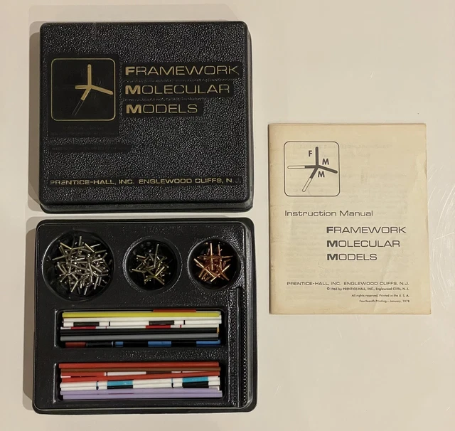 VINTAGE FRAMEWORK MOLECULAR Models Kit CHEMISTRY SCIENCE CLASSROOM ...