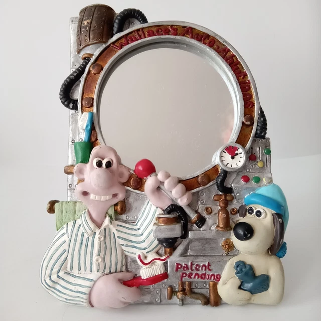 VINTAGE WALLACE & Gromit Framed Mirror Animation Collectable 1989 ...