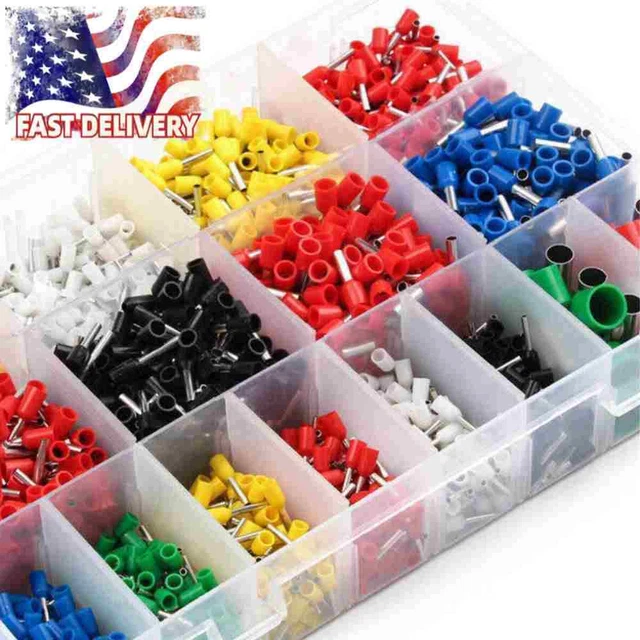 CONNECTORS CORD WIRE Crimp Cable Pin End Bootlace Ferrule Terminals Kit ...