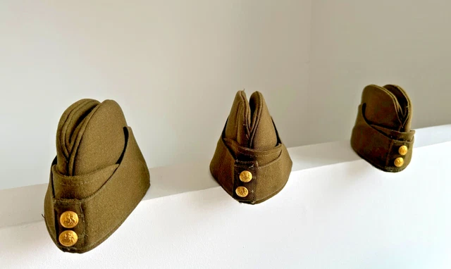 VE DAY BRITISH Army Side Cap 1940's WW2 Forage Hat Uniform Khaki Kings ...