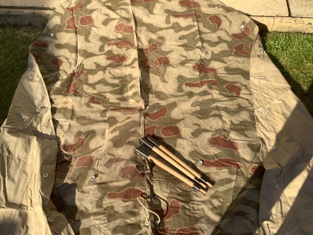 WEST GERMAN BGS 'Bundesgrenzschutz' Zeltbahn In Classic Sumpftarn 1960 ...