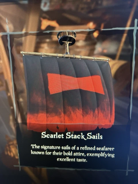 SEA OF THIEVES scarlet stack sails (New 2026) £9.00 - PicClick UK