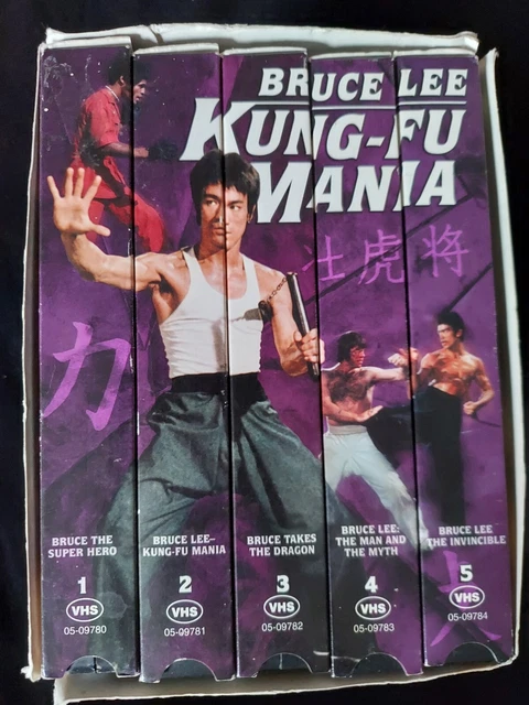 BRUCE LEE KUNG-FU Mania Collector 5 Series VHS Box Set £18.67 - PicClick UK