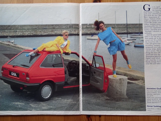RARE 1986 FORD Fiesta Xr2 Clerys Department Store Fashion Promotion ...