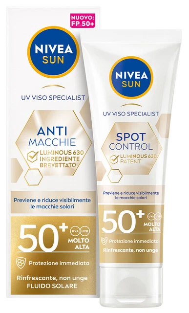 NIVEA SOLAIRE 40 Ml. Visage Fp50 Anti-taches Lumin 93696 Fabriqué en Italie EUR 24,89 - PicClick FR