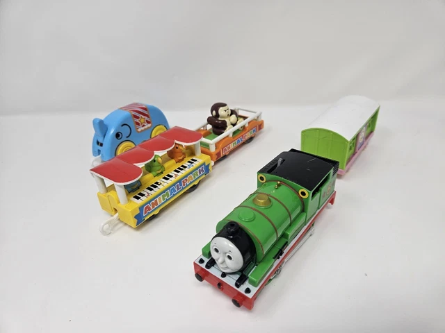 THOMAS & FRIENDS Trackmaster Animal Park Percy Gorilla Elephant Plarail ...