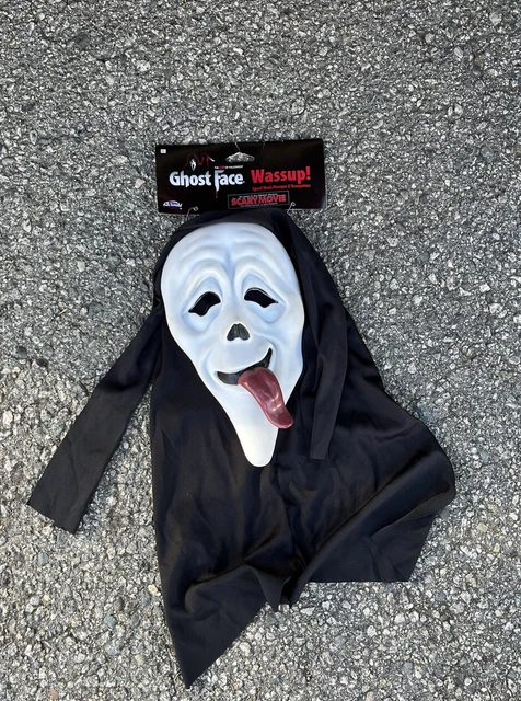 SCREAM GHOSTFACE SCARY Movie Whassup! Tongue Stoned Mask New Wassup! £ ...
