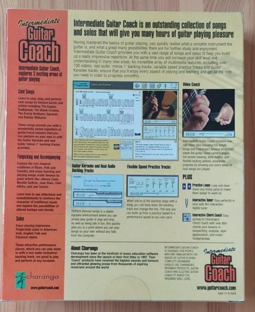 COURS DE GUITARE Charanga Intermediate Guitar Coach CD-ROM In English ...