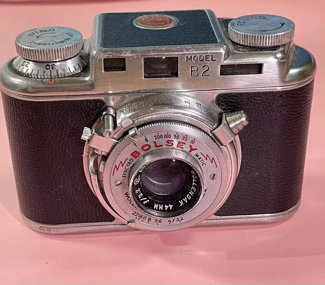 VINTAGE BOLSEY MODEL B2 44mm 1950's Camera Wollensak-Rochester U.S.A ...