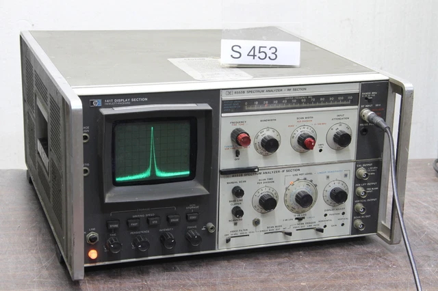HP 141T SPECTRUM ANALYZER + 8553B SECTION RF 110MHz + 8552B IF SECTION ...
