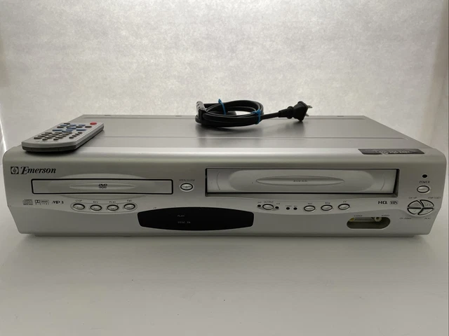 EMERSON MODEL EWD2203 VHS/DVD Player Combo with AV Cable *Tested Works ...