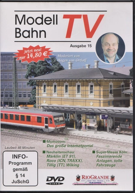 DVD MODELLBAHN TV 15 RioGrande Märklin Messe Köln Carsystem US-Anlage ...