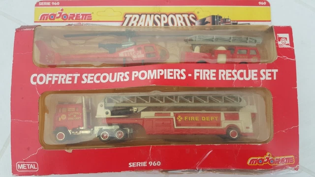 COFFRET MAJORETTE SECOURS Pompiers EUR 19,95 - PicClick FR