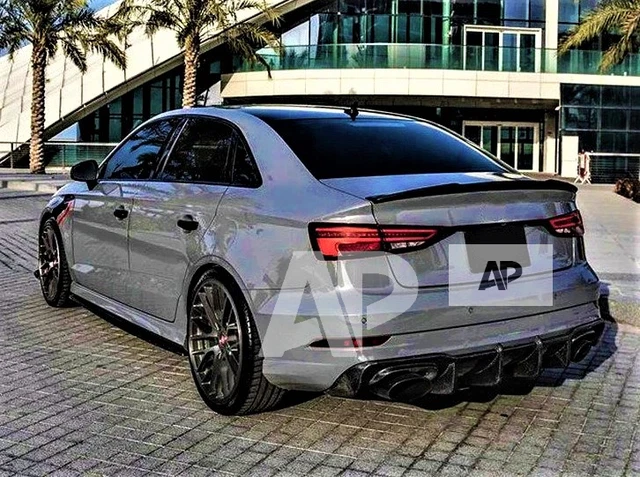 ALERÓN AUDI 'RS3 Look' A3 S3 RS3 8V Sedán Fibra de Carbono Estilo M4 ...