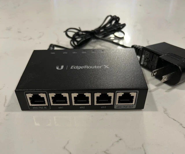 UBIQUITI NETWORKS ER-X EdgeRouter X 5-Port Gigabit Wired Router $36.00 ...