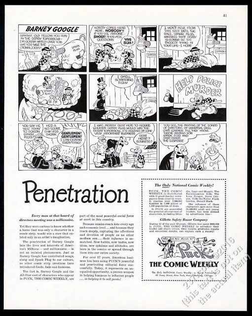 Barney Google Comic Strip FOR SALE! - PicClick UK