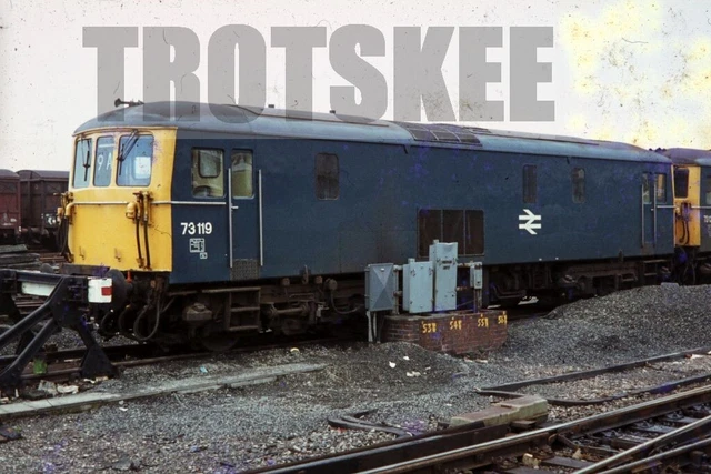 35MM SLIDE BR British Railways Electric Loco Class 73 73119 Dover 1978 ...